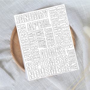 Daily Exercise and Habit Tracker Color Chart- Fitness Tracker-workout ...