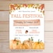 Fall Festival Flyer Template Editable, Harvest Invitation Church ...