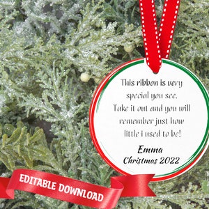 Instant Download/printable - the Once Upon a Ribbon Christmas Gift Tag ...