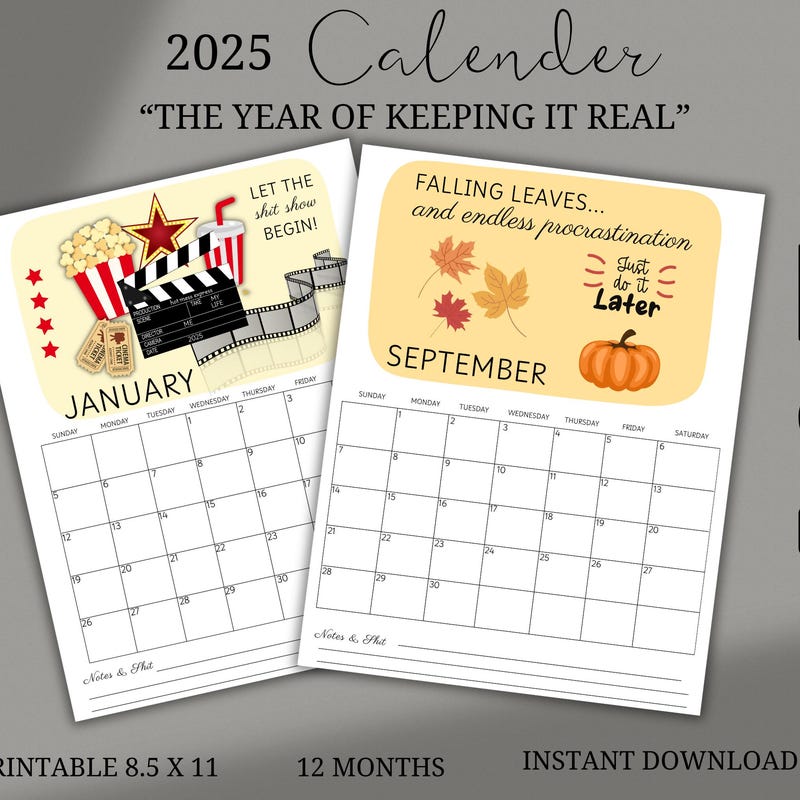 2025 Funny Calendars - Etsy UK