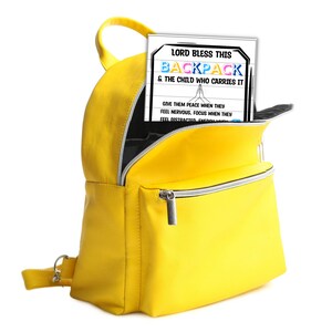 Backpack Prayer Tag - Sunday School Printable - Church Printable ...