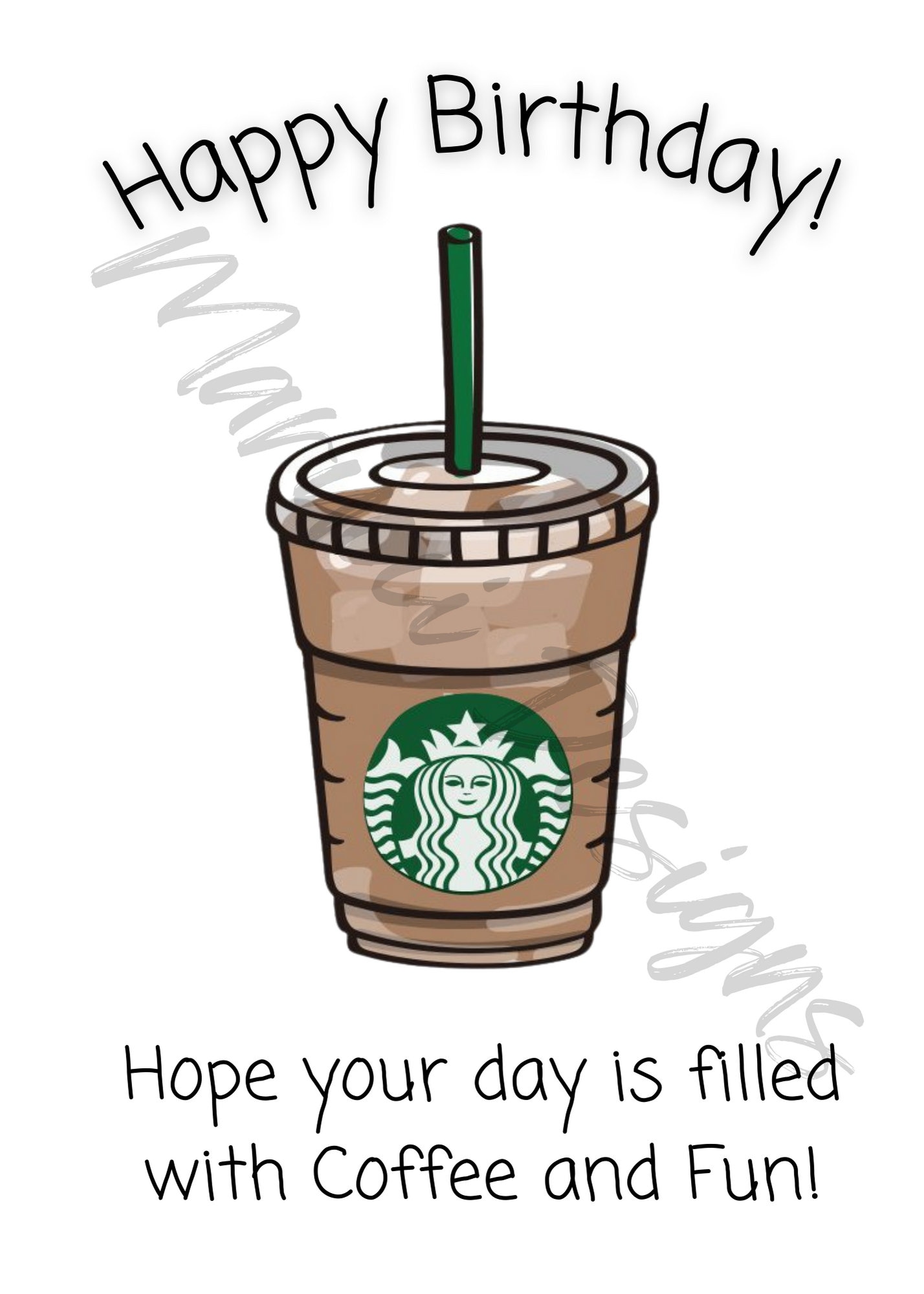 Coffee Birthday Card Birthday Card for Coffee Lover - Etsy