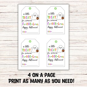 Halloween Tags. Gift Tags for Halloween. Printable PDF. Instant ...