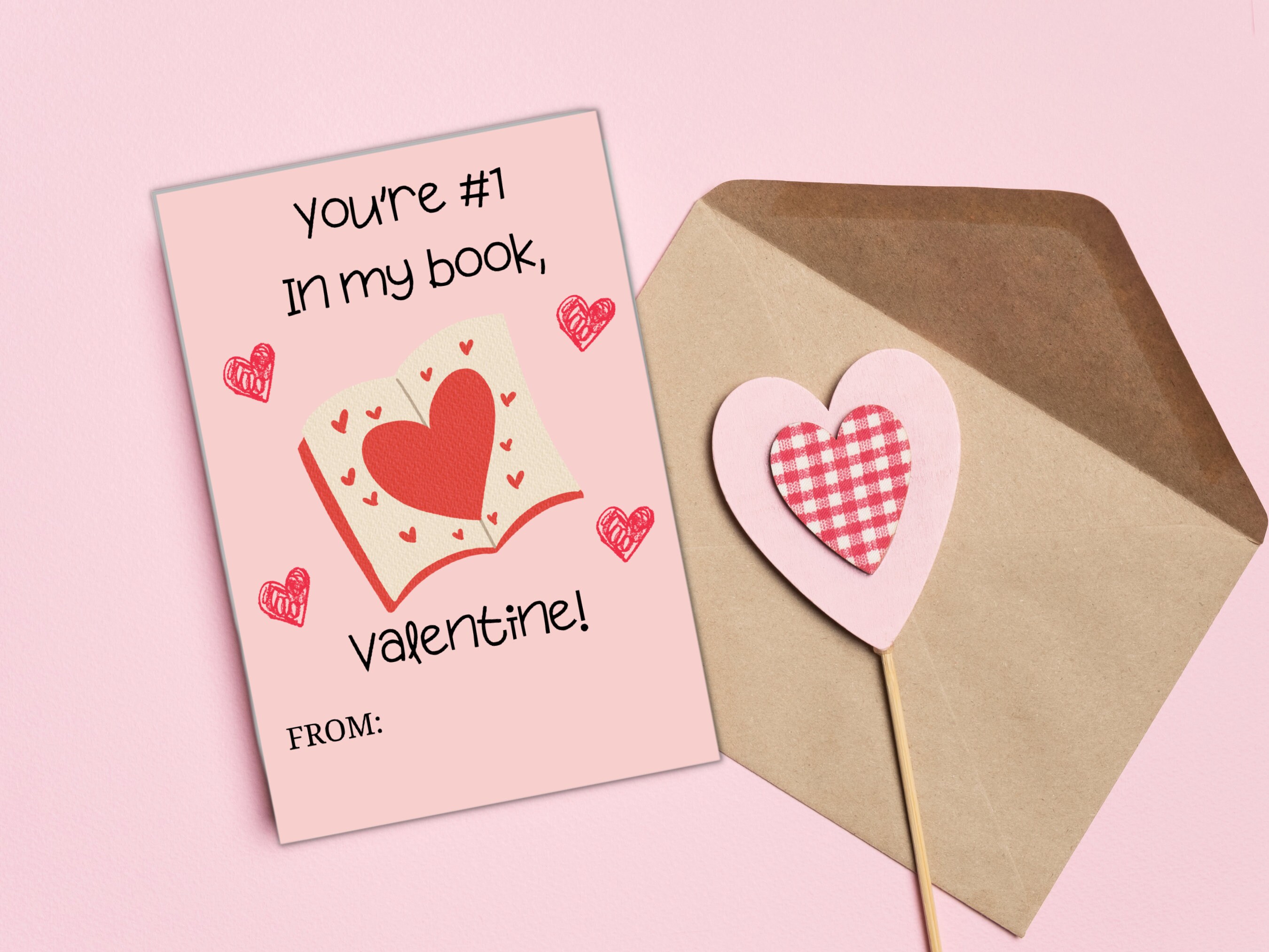 Kids Book Valentine Editable Printable Template, Instant Download, You ...