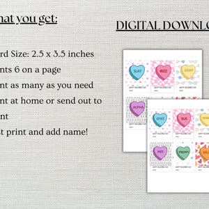 Teen Slang Candy Hearts, Funny Kids Valentine Printable, Class ...