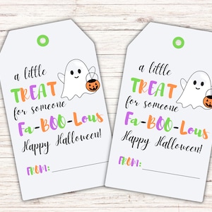 Halloween Tags. Gift Tags for Halloween. Printable PDF. Instant ...