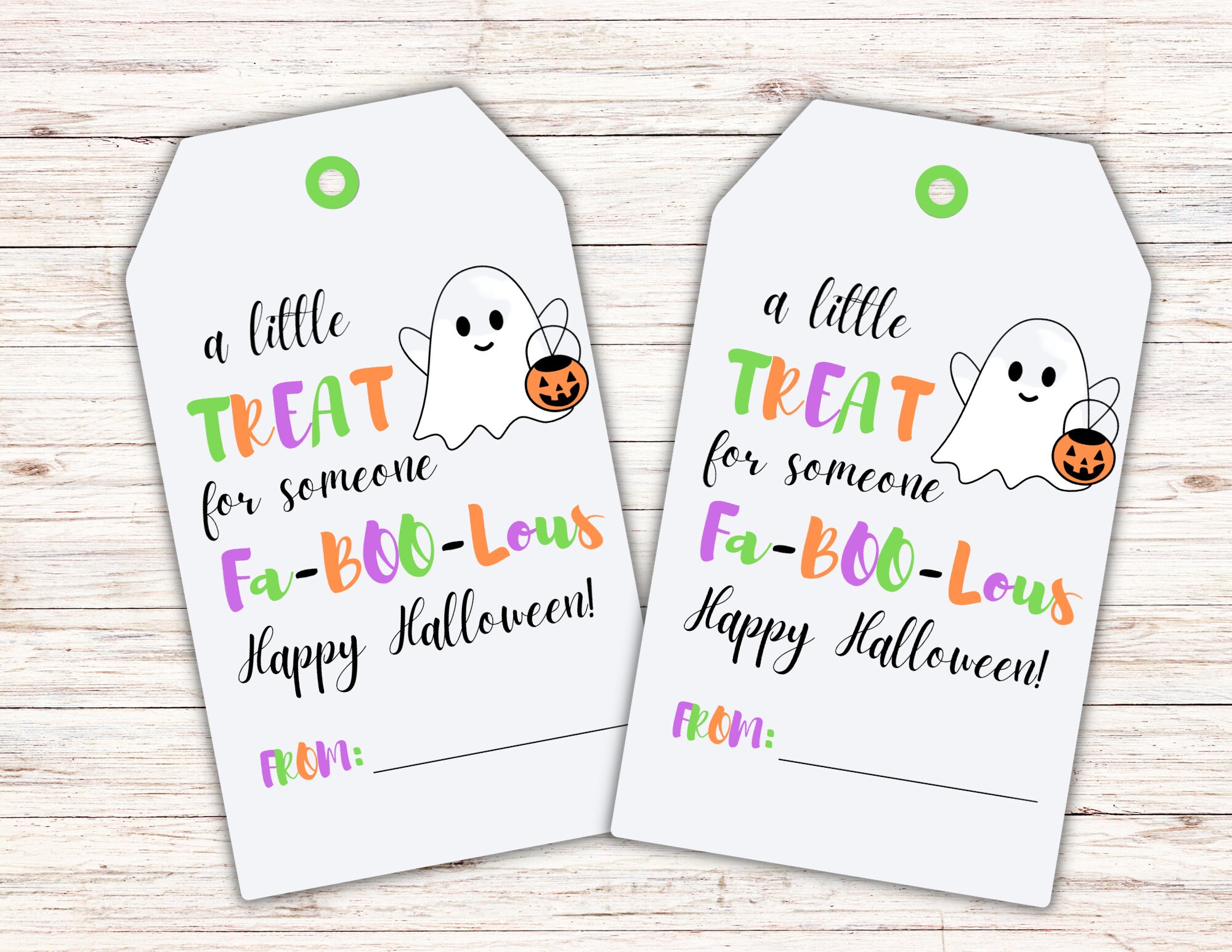 Halloween Tags. Gift Tags for Halloween. Printable PDF. Instant ...