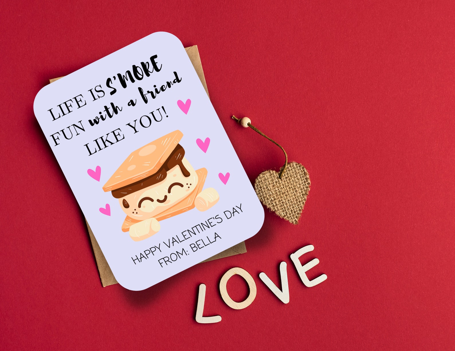 Smore Valentine Cards - Printable - Instant Download - Kids Valentine's ...