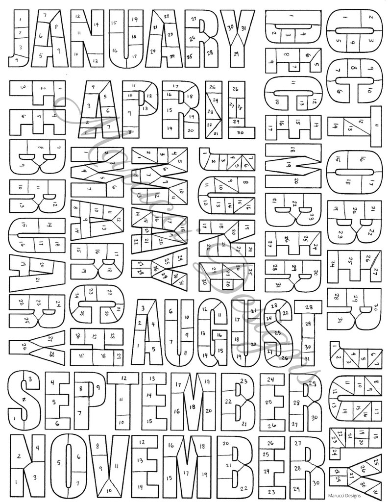 Daily Exercise and Habit Tracker Color Chart Fitness | Etsy