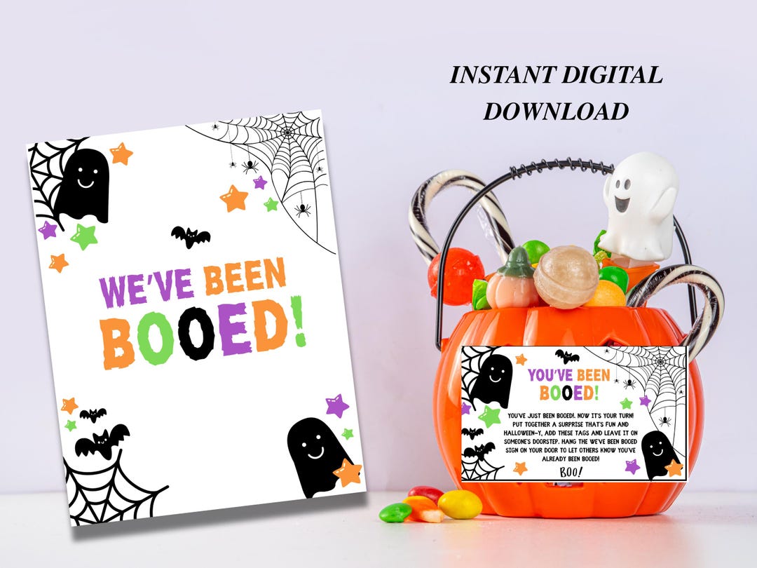 You've Been Boo'd Printable Halloween Kit, I've Been Booed Coworker ...