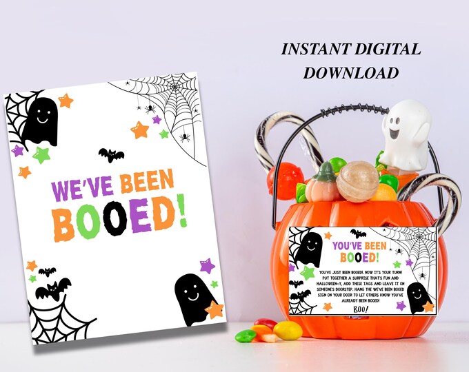 You've Been Boo'd Printable Halloween Kit, I've Been Booed Coworker ...