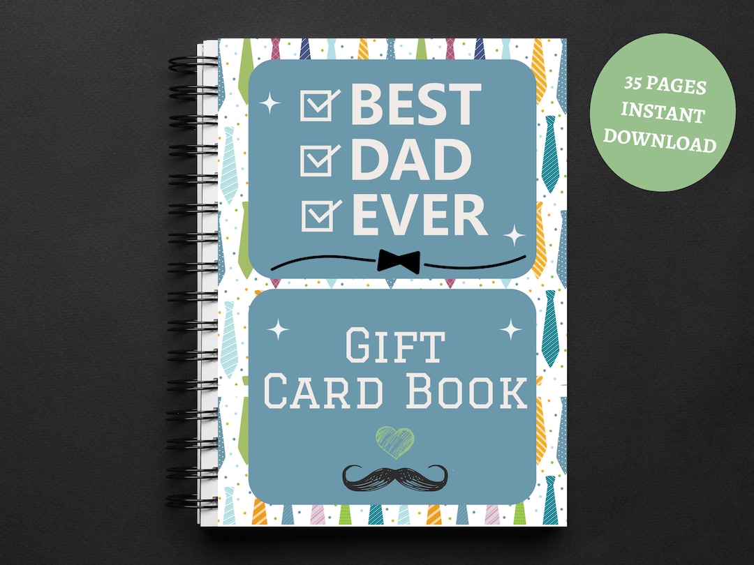 Father's Day Gift Card Book, Gift Card Photo Album, Gift for Dad, Gift ...