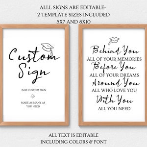 Graduation Signs Bundle, Printable Graduation Bundle, Graduation Table ...