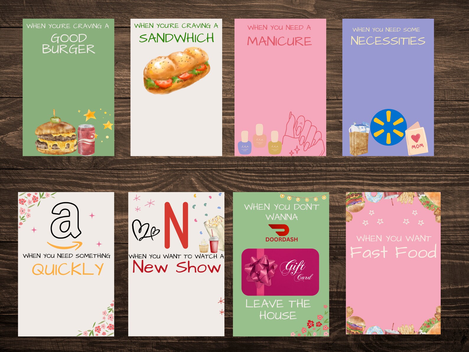 Printable Mother's Day Gift Card Book |mothers Day Gift | Girl Holiday ...
