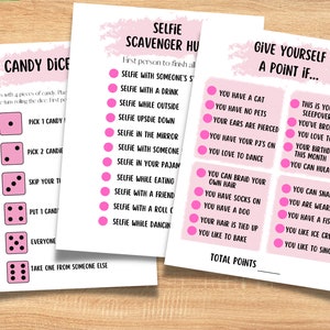 Slumber Party Games Bundle Teen Preteen Sleepover Party Activities Girl ...