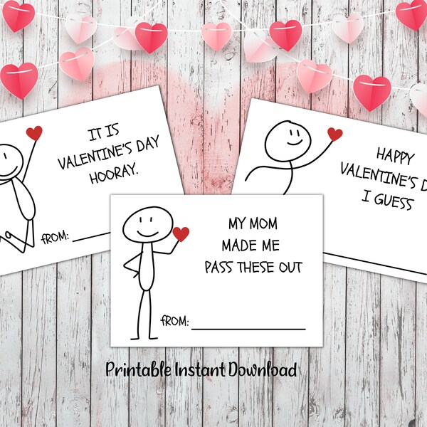 Stick Figure Valentine - Etsy