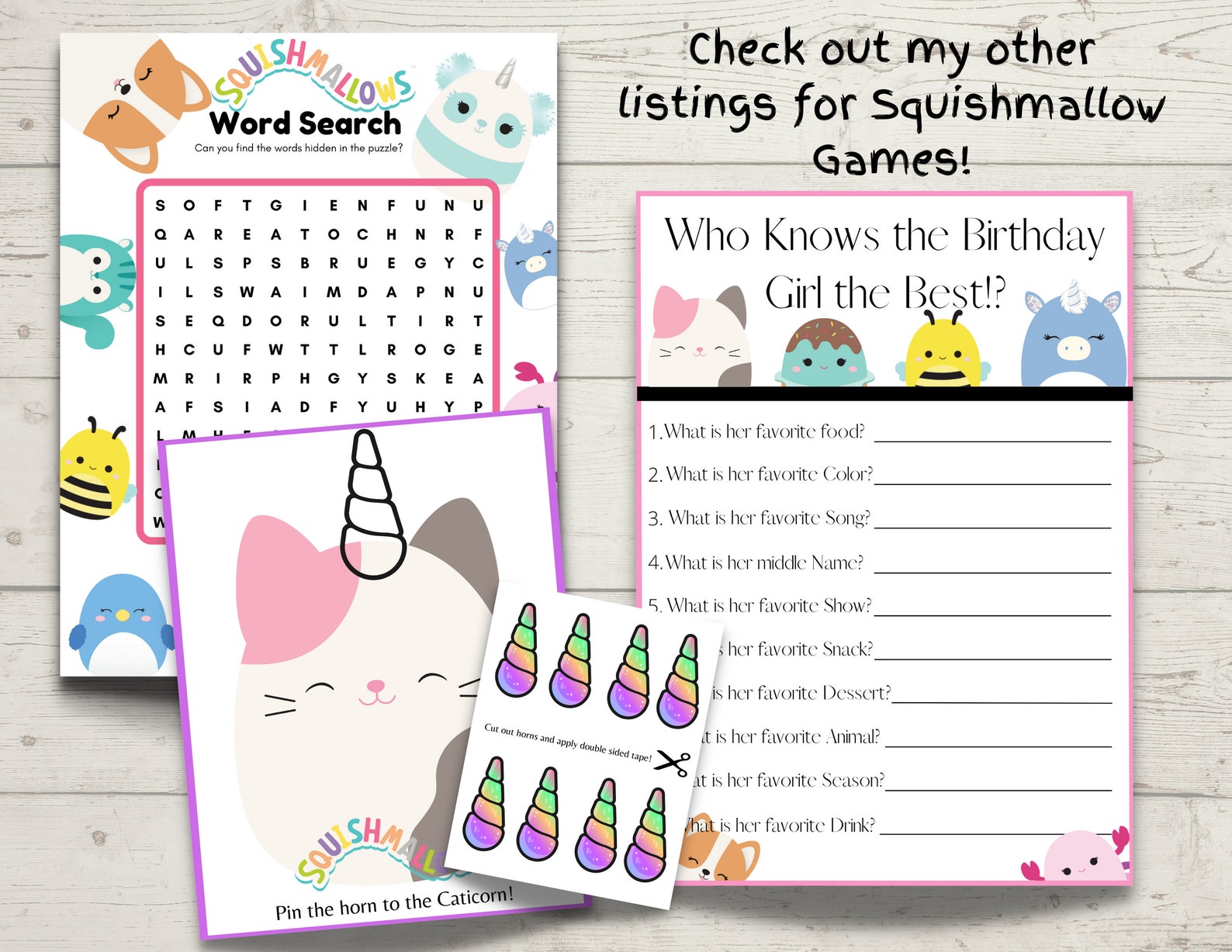SQUISHMALLOW INVITATION Birthday Squishmallow Party Etsy Australia