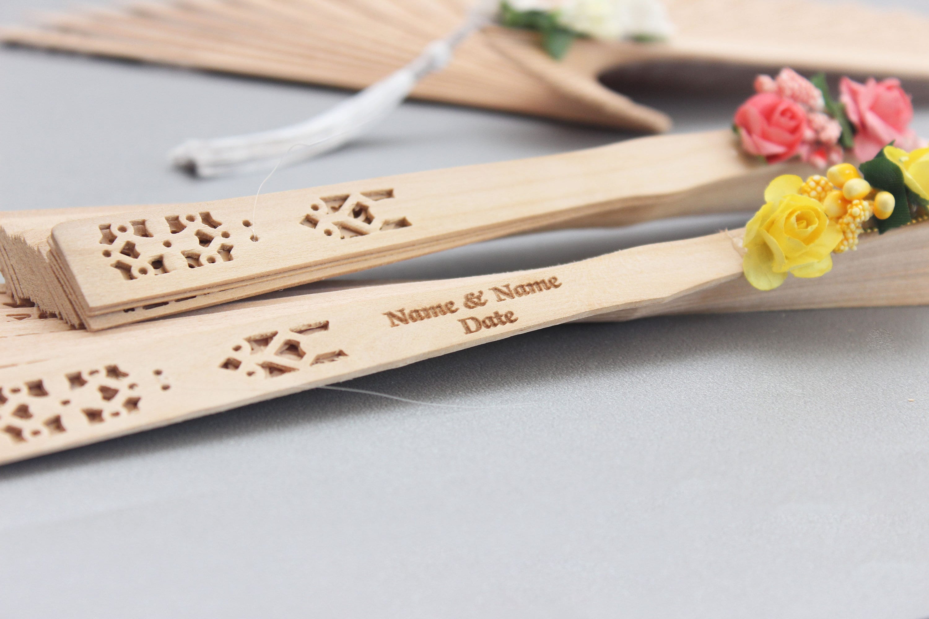Personalized Natural Wooden Fan Gifts Hand Fan for Wedding - Etsy