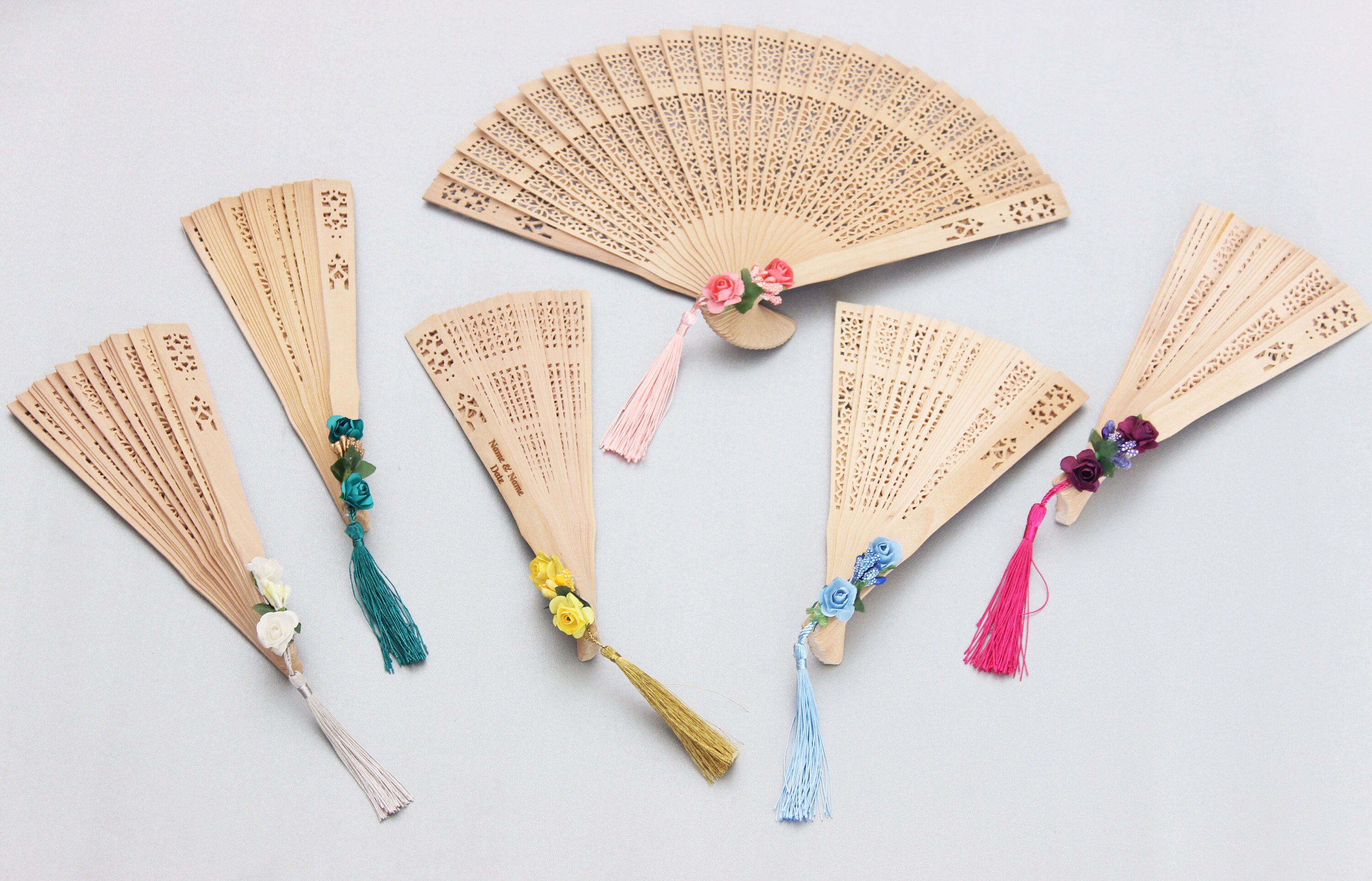 Personalized Natural Wooden Fan Gifts Hand Fan for Wedding - Etsy