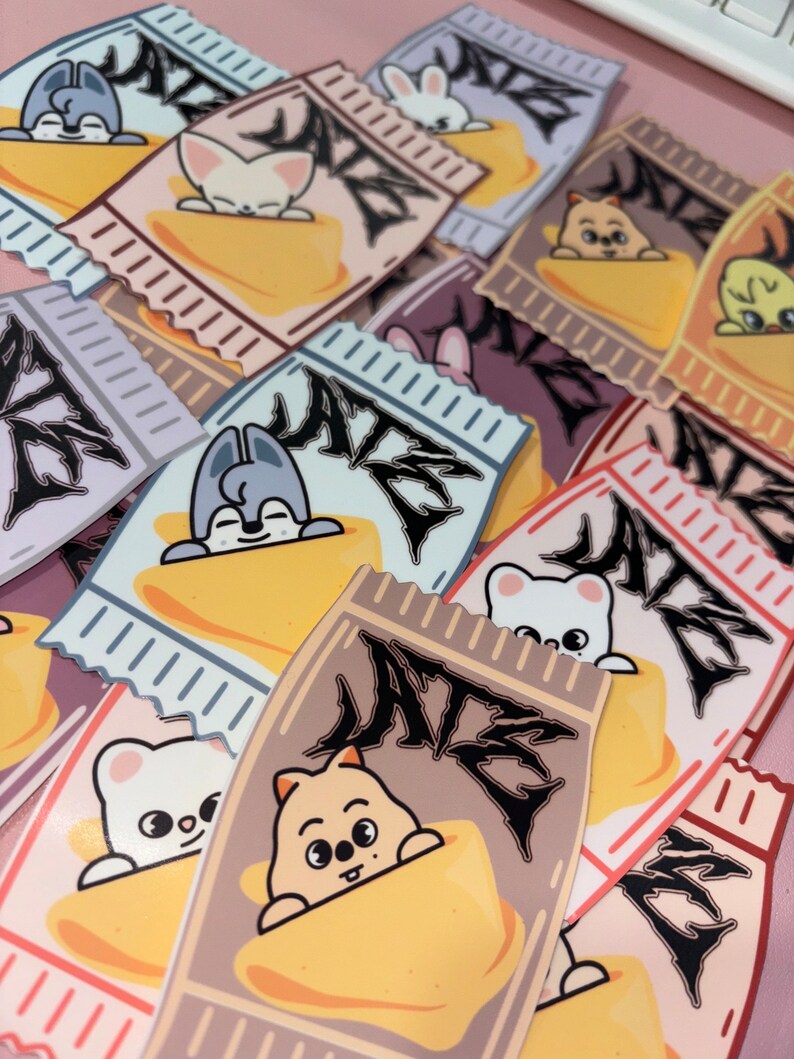 Who ATE the Luck Stickers Skz skzoo Ate Comeback straykids - Etsy