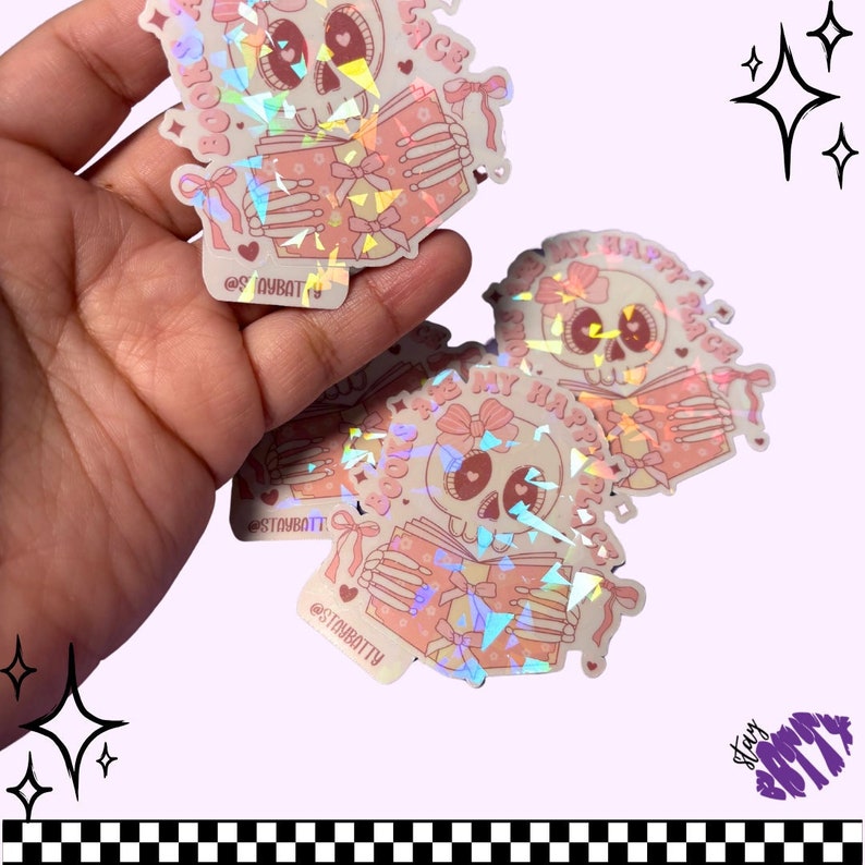 Reading Sticker Holographic Sticker Kindle, Laptop, E-reader Sticker ...