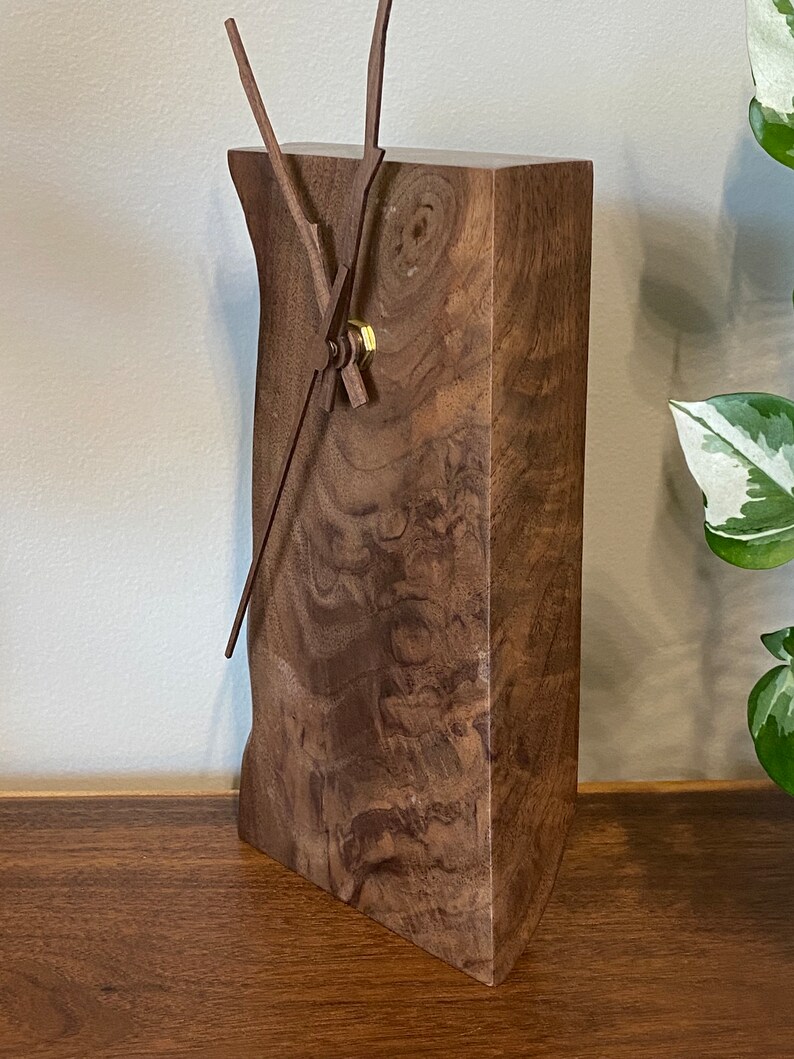 Artisan Wood Clock for Desk/office - Unique Decorative Timepiece - Etsy