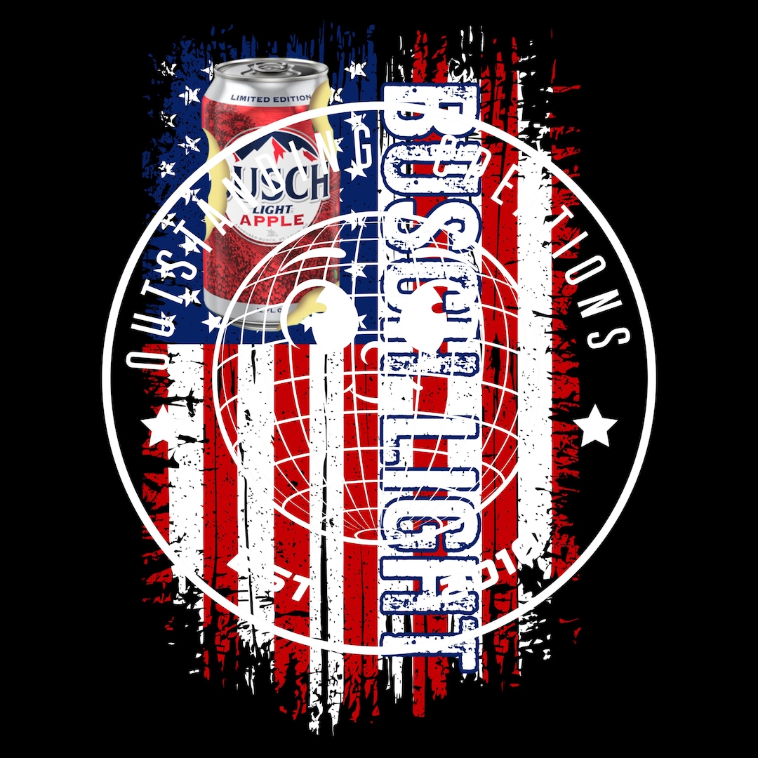 Bapple Light Busch Light Png Father’s Day Digital File Dtf Ready ...