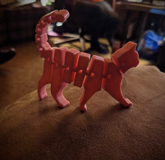 Flexible cat fidget toy for office desk home school | Etsy
