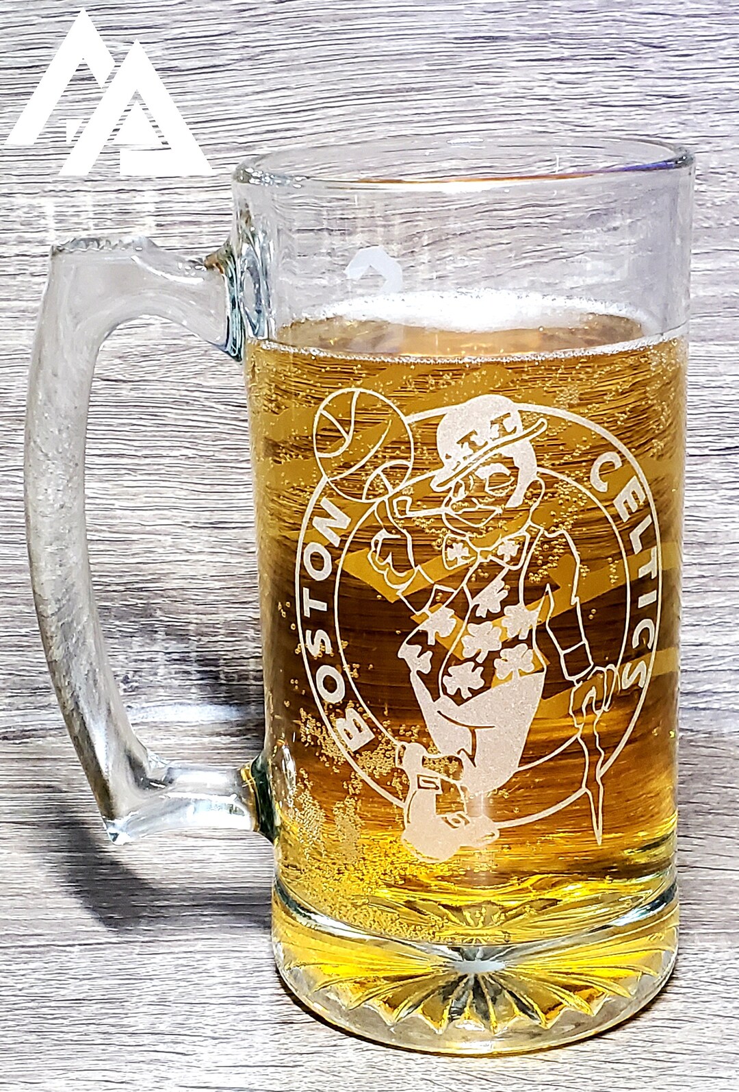 Boston Celtics Glass Mug - Etsy