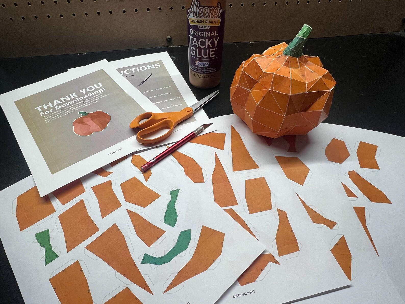 Papercraft Pumpkin - Etsy
