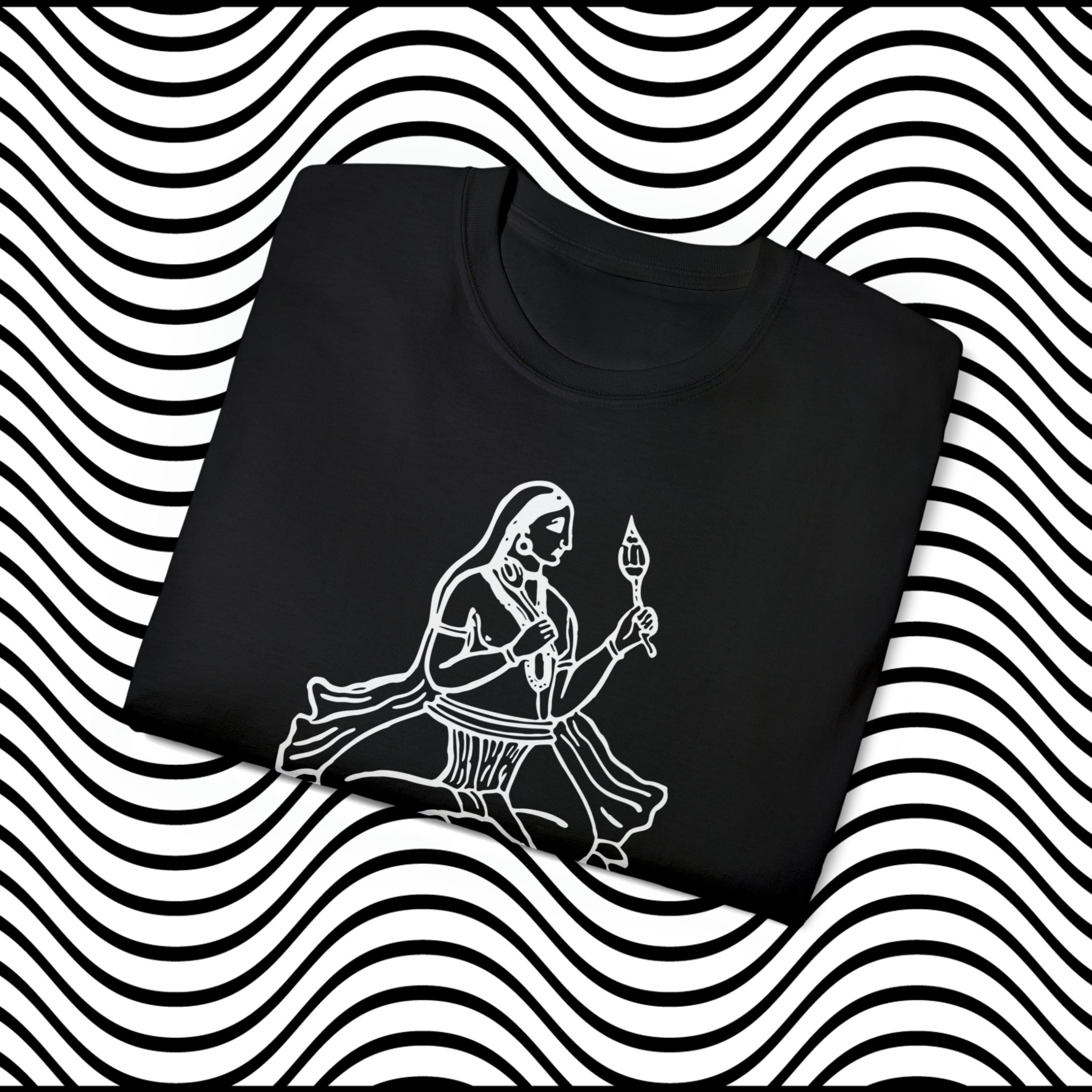 Goddess Lakshmi on Lotus Sitting on Turtle Great Mother Earth - Unisex ...