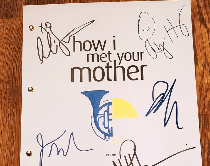 Script Pilot How I Met Your Mother Autographed Tv Series Neil Patrick ...