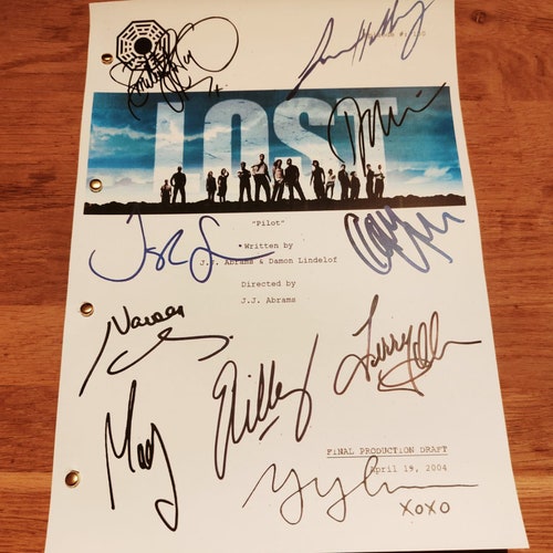 Script Pilot LOST Tv Series Autographed Autograph Evangeline - Etsy