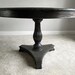 Round Rustic Pine Table French Polished by Spruce - Etsy