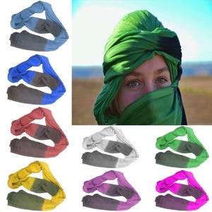 Original Moroccan Berber Tuareg Scarf- Long Handmade, Ethnic Tribal ...