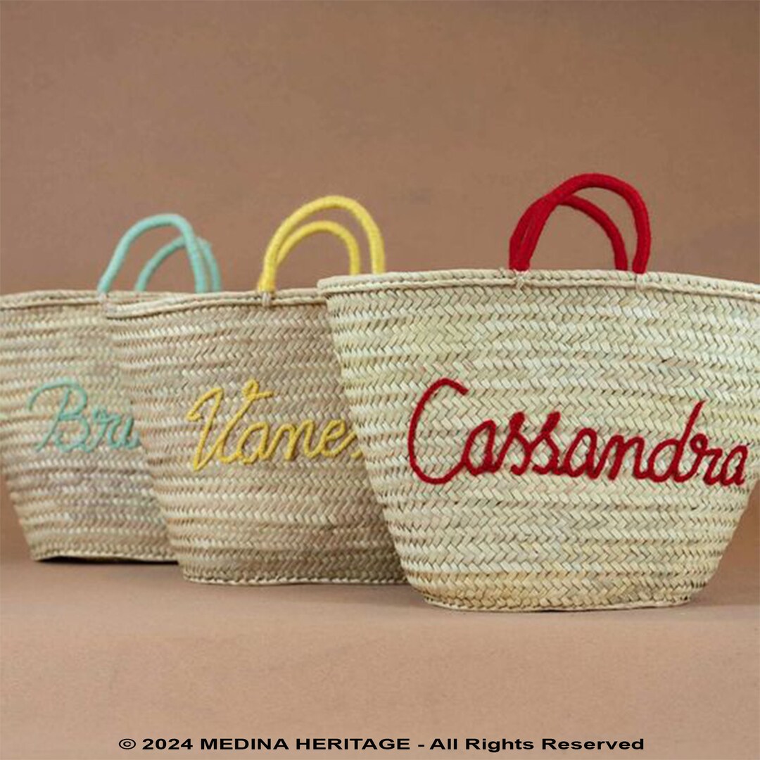 Woven Basket, Shopping Basket, French Baskets, Moroccan Basket, Straw ...