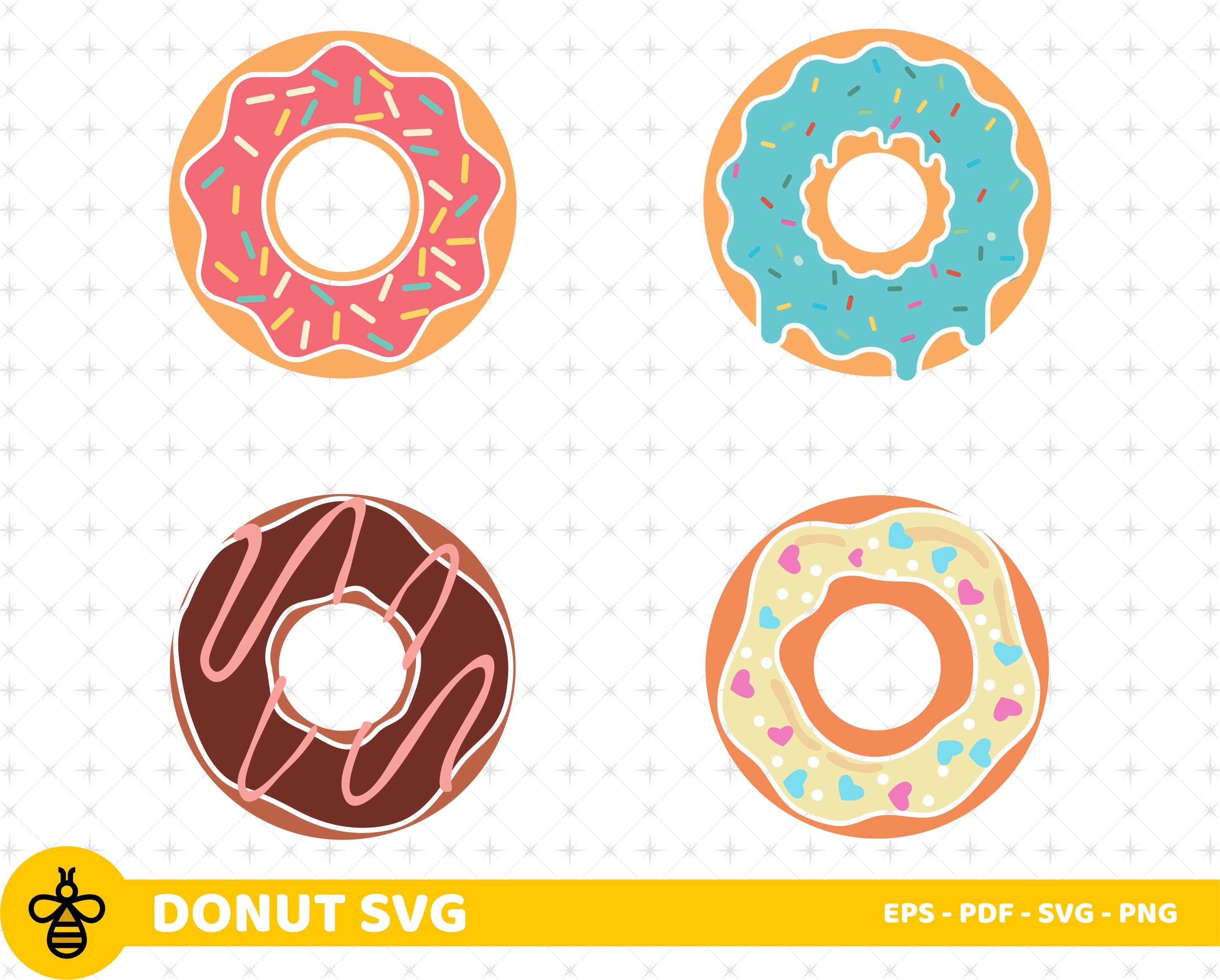 Donut Svg Donut Cut File Sprinkle Donut SVG Candy SVG Doughnut - Etsy