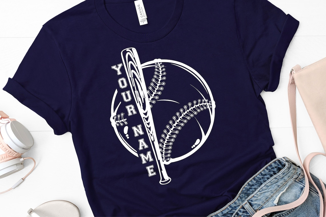 Split Baseball Monogram SVG Baseball Shirt Svg Half Softball - Etsy