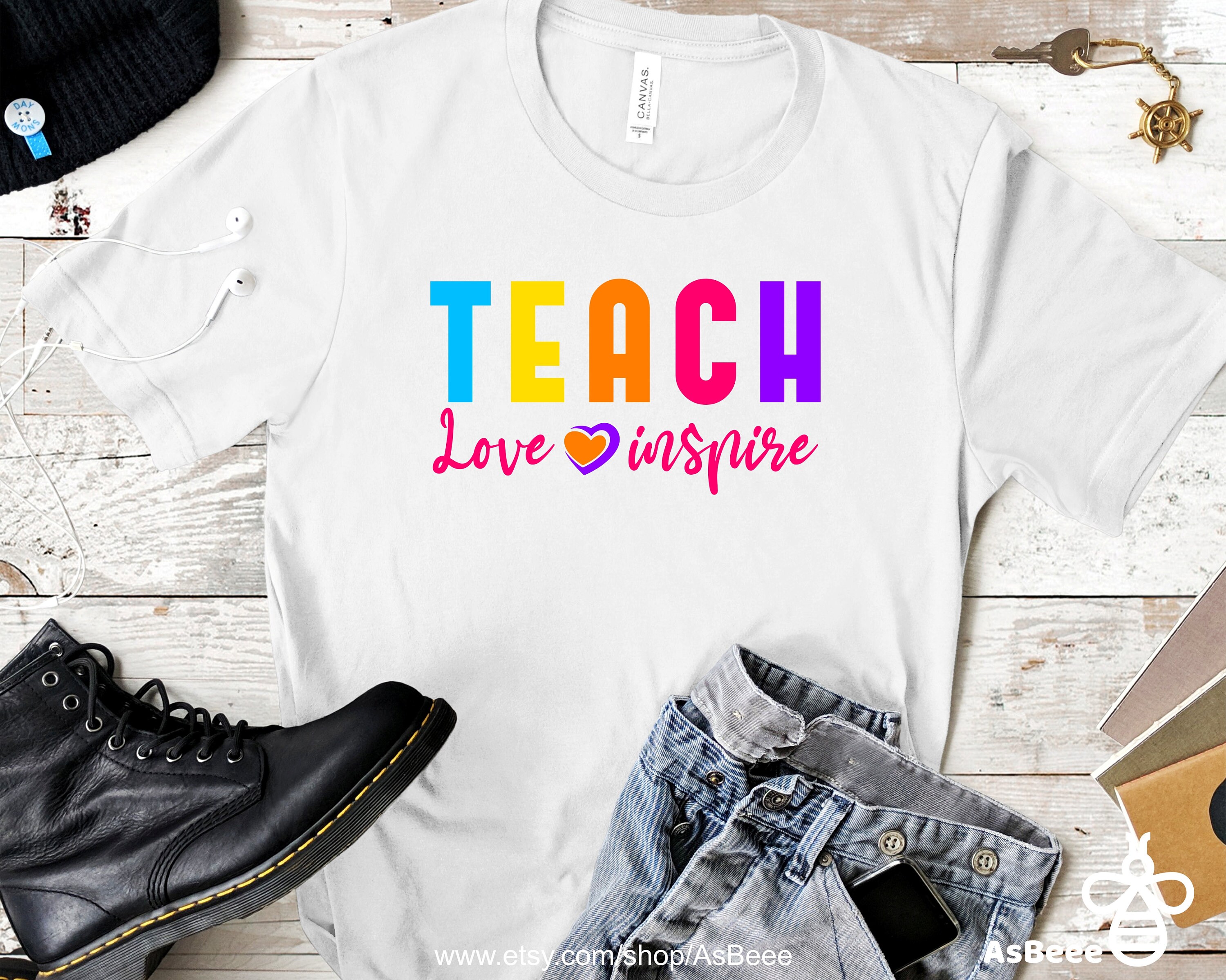 Leopard Teach Love Inspire Svg Teacher Appreciation Gift Svg - Etsy