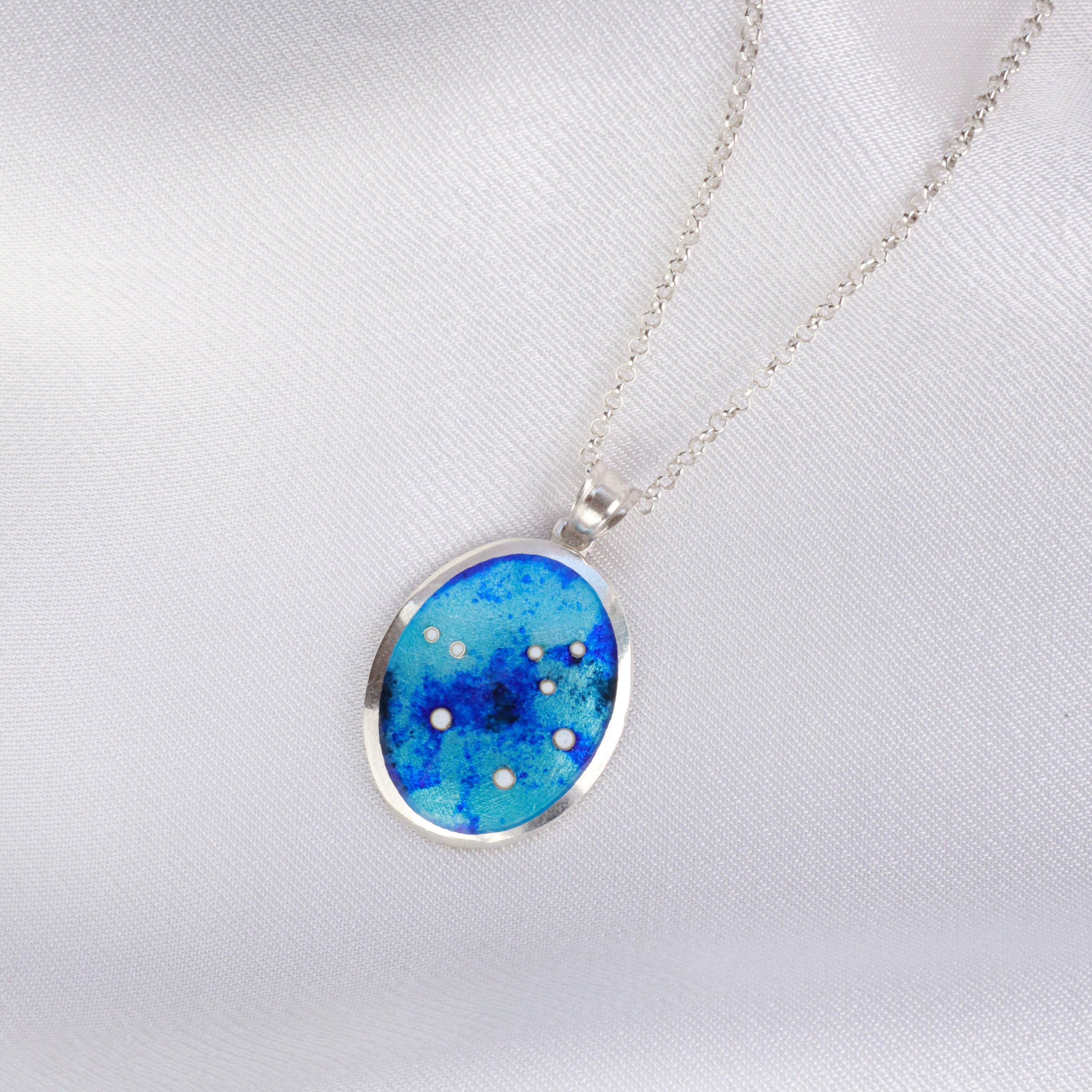 Gemini Necklace, Gemini Constellation Necklace, Sterling Silver ...
