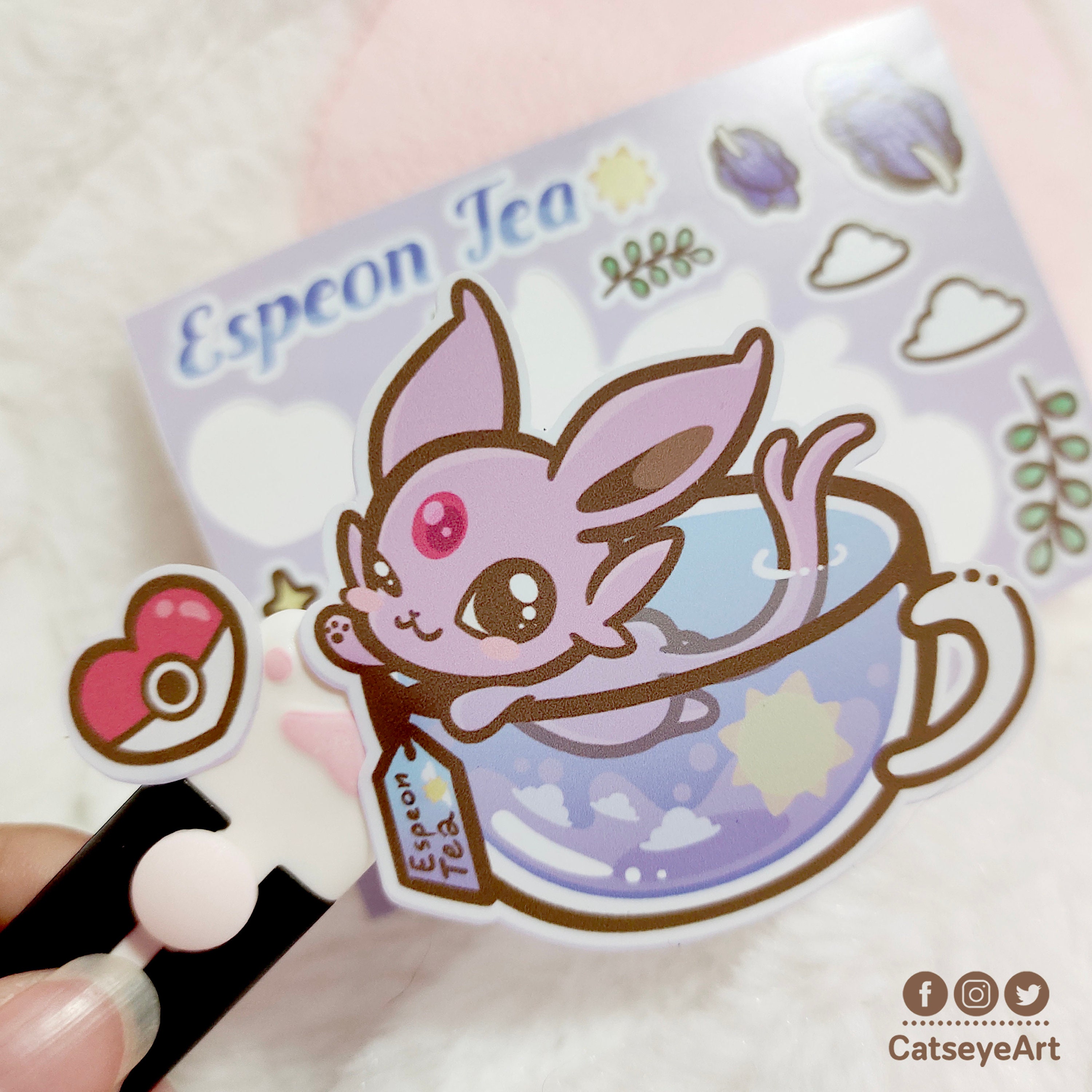 Eevee Sticker Set / Pokemon / Eevee / Sticker / Cute and | Etsy