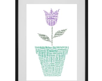 Flower Word Art | Etsy