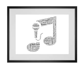 Music Word Art | Etsy
