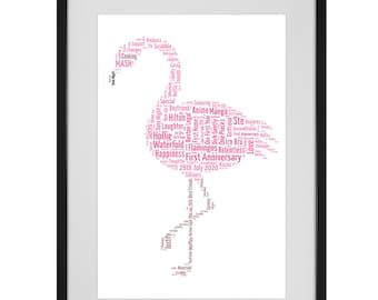 Flamingo Word Art - Etsy