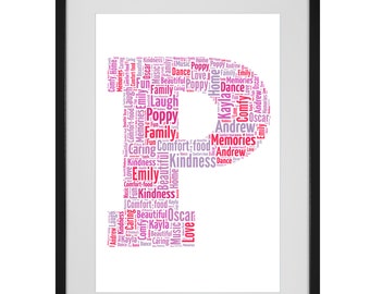 Letter Word Art | Etsy