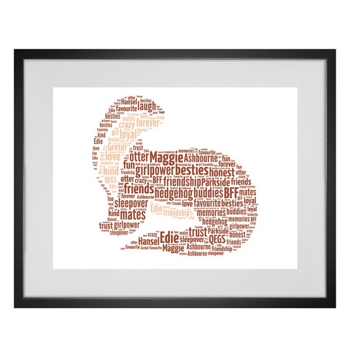 Otter Wall Art Custom Name Print Personalized Couple Wedding - Etsy