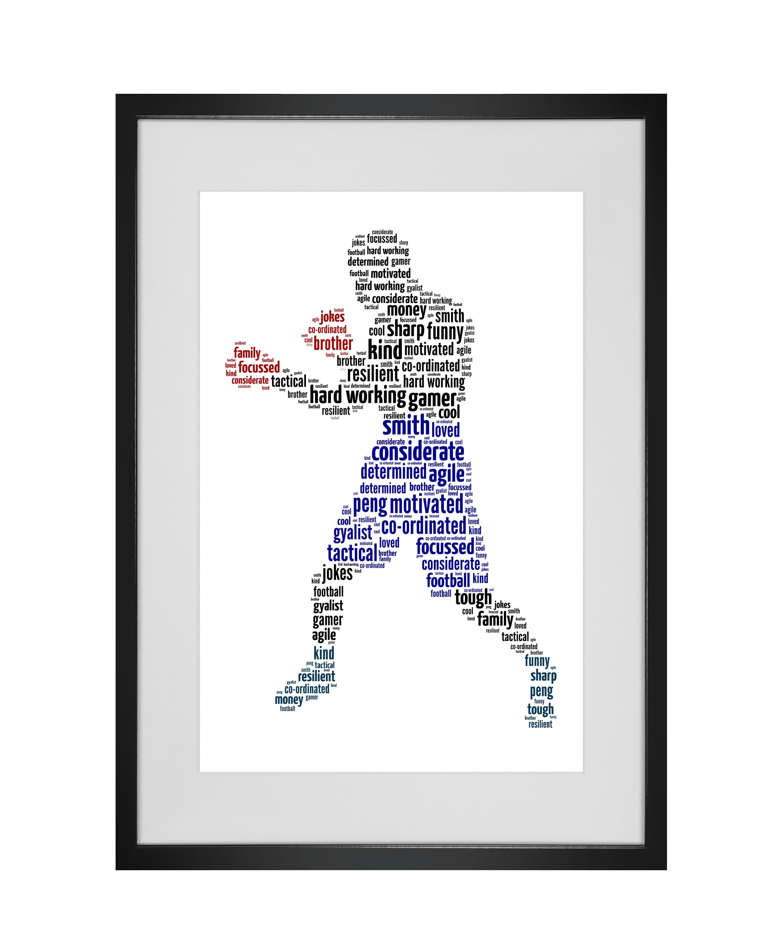 Personalised Boxing Boxer Word Art Print | Etsy