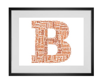 Letter Word Art | Etsy