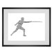 Personalised Fencer Fencing Word Art Print - Etsy