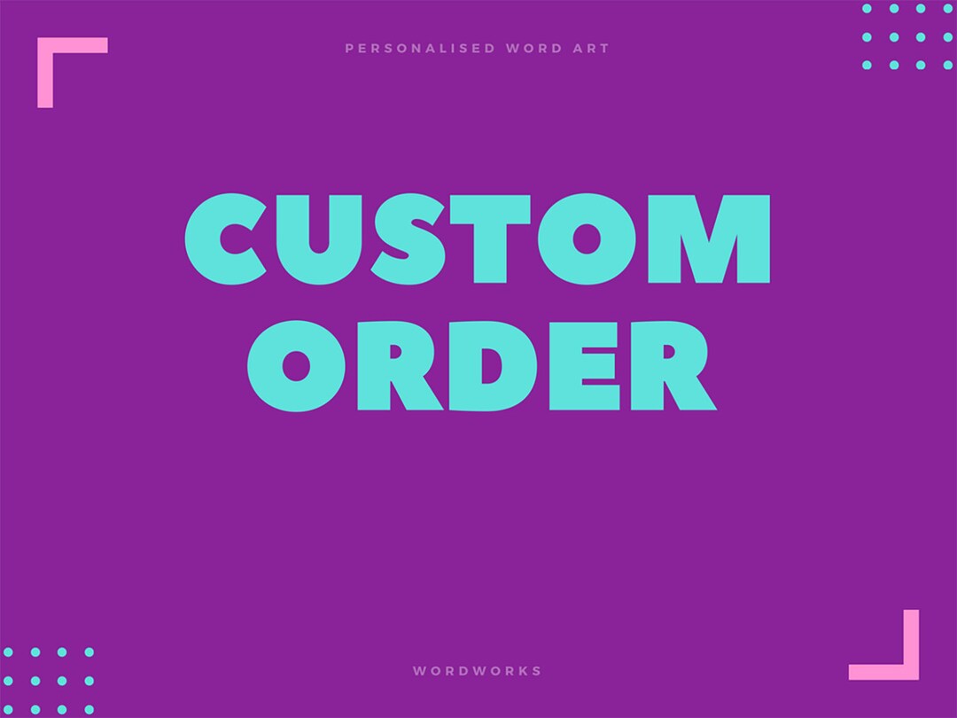 Personalised Custom Order Word Art Print Etsy personalised-custom-order-word-art-print-etsy
